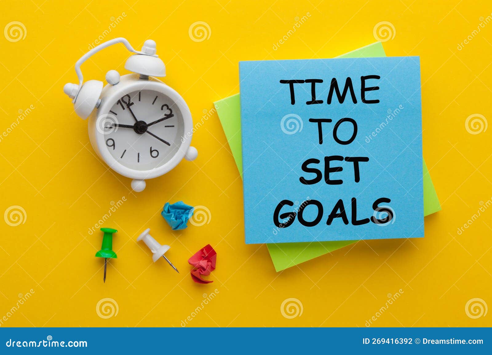 Time To Set Goals stock photo. Image of schedule, plan - 269416392