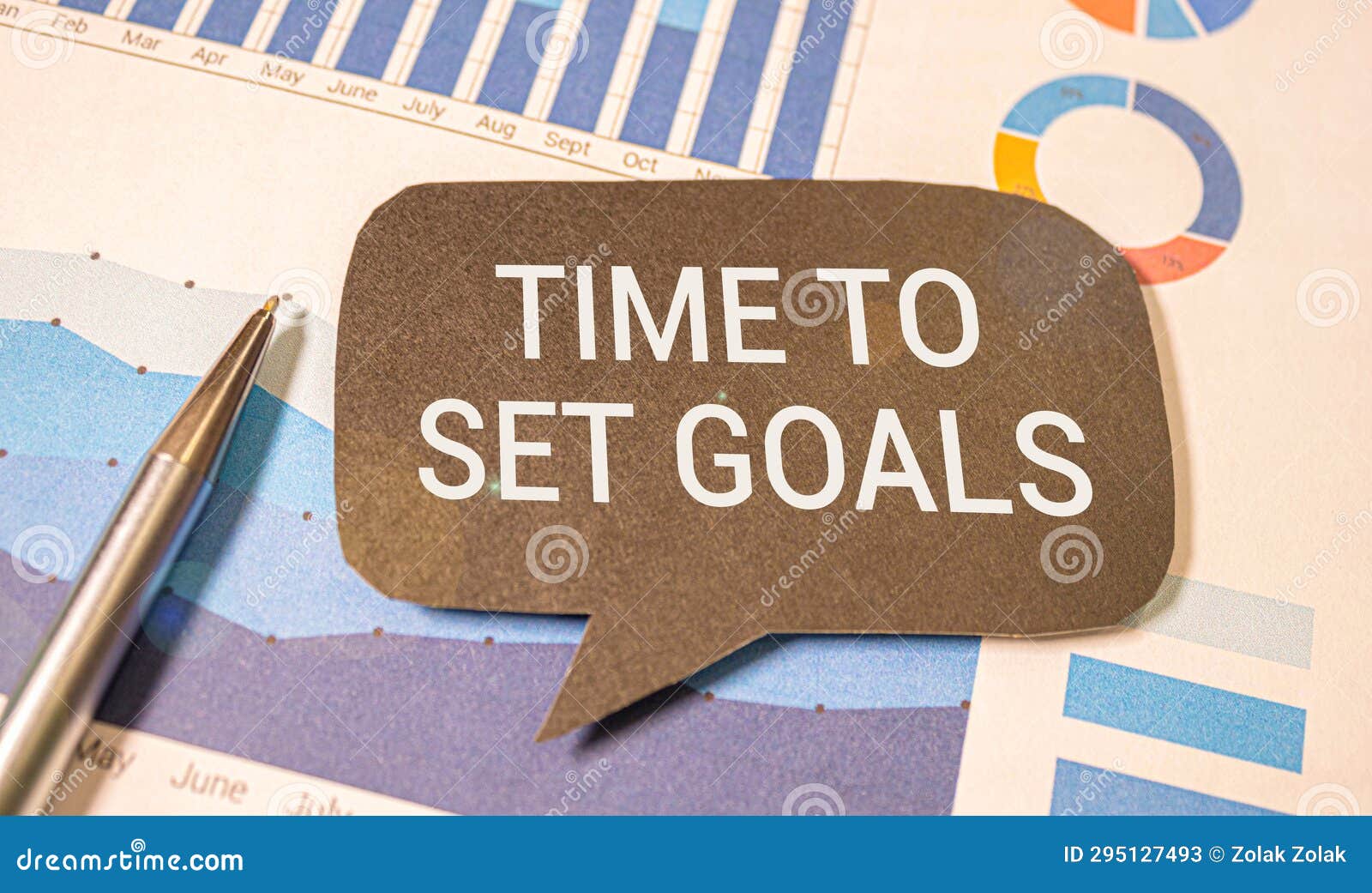 Time To Set Goals Target Aspirations Intention Objective Concept Stock ...