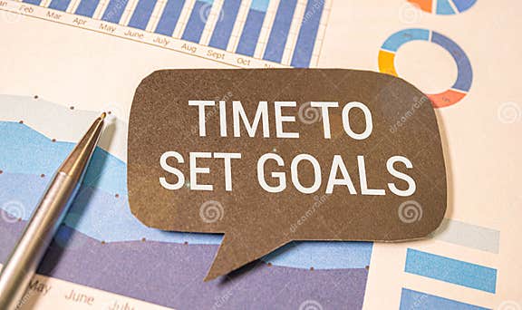 Time To Set Goals Target Aspirations Intention Objective Concept Stock ...