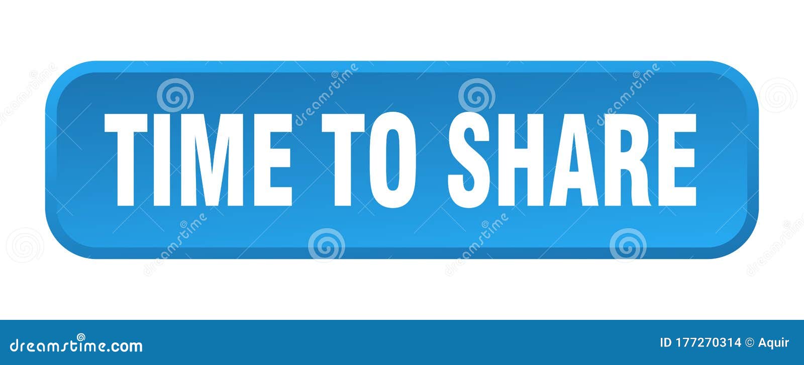 Time To Share Button. Time To Share Square 3d Push Button Stock Vector ...