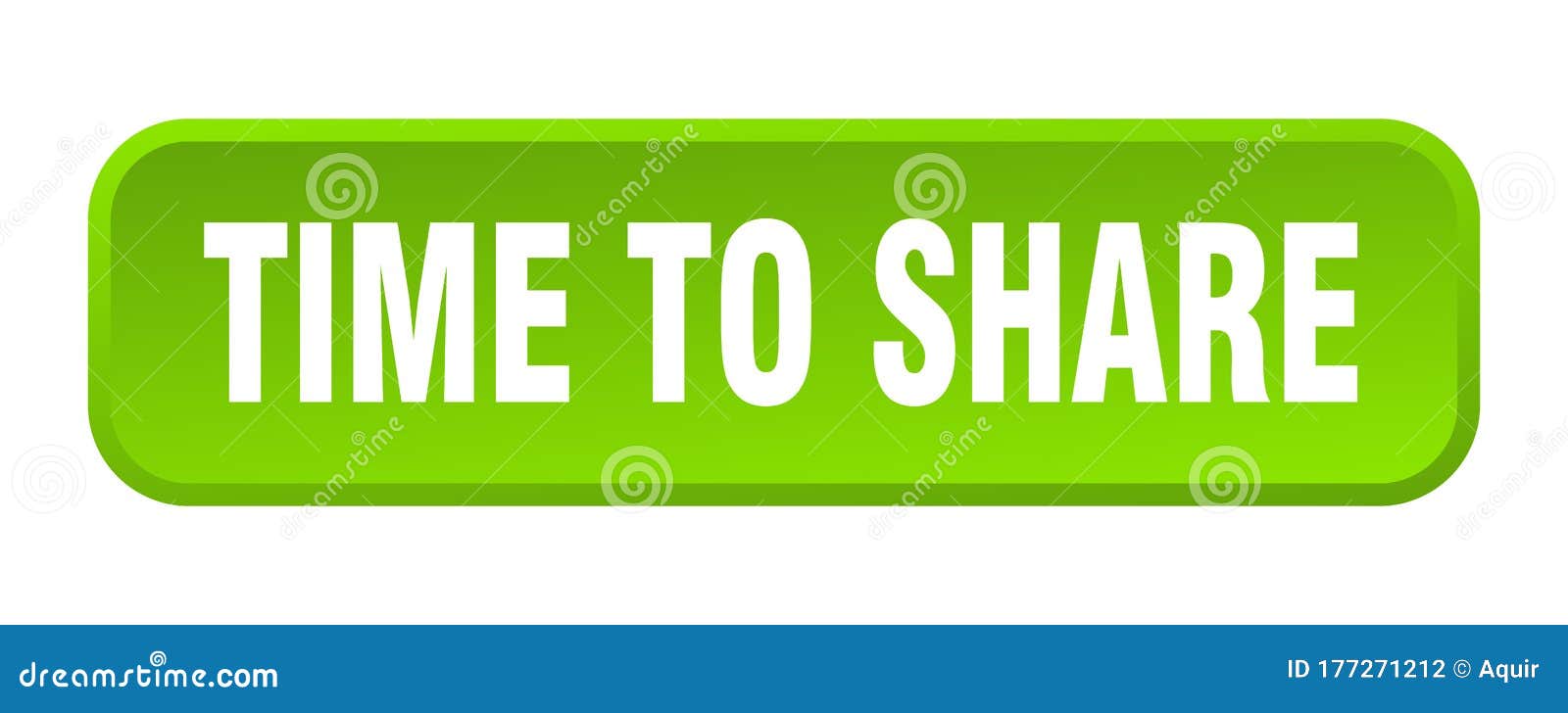 Time To Share Button. Time To Share Square 3d Push Button Stock Vector ...