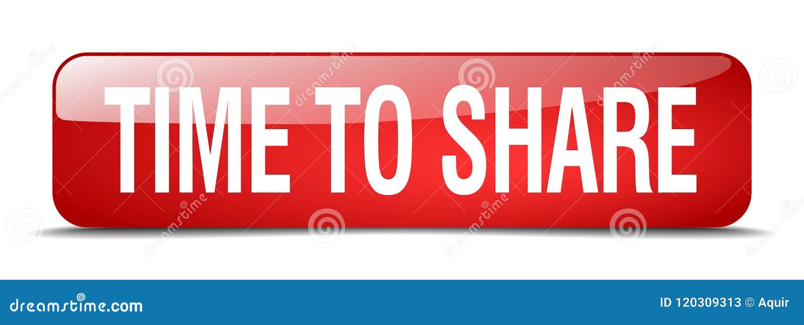Time to share button stock vector. Illustration of glossy - 120309313
