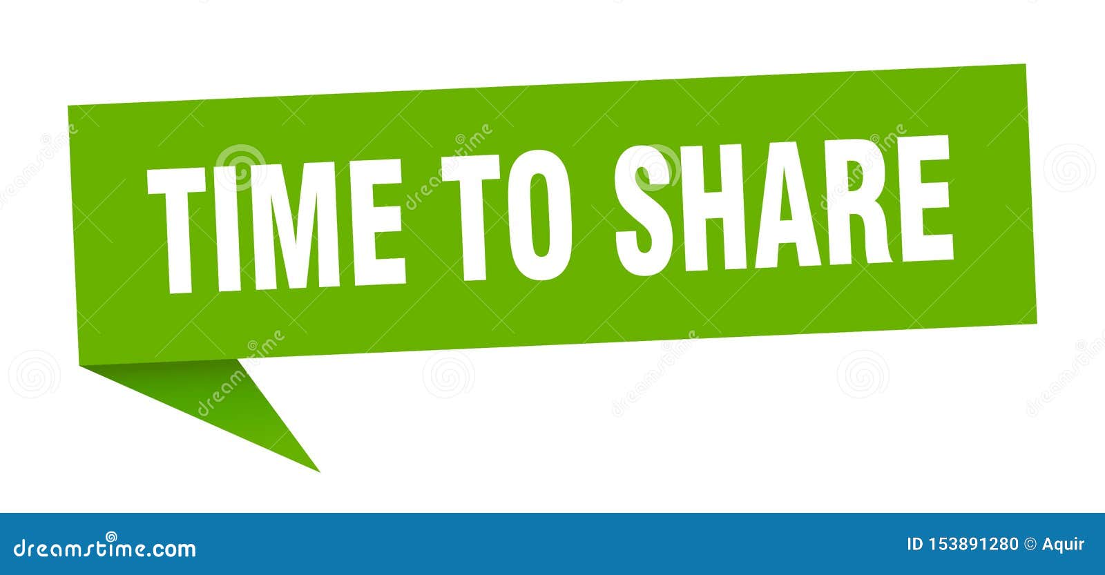 Time To Share Speech Bubble. Stock Vector - Illustration of graphic ...