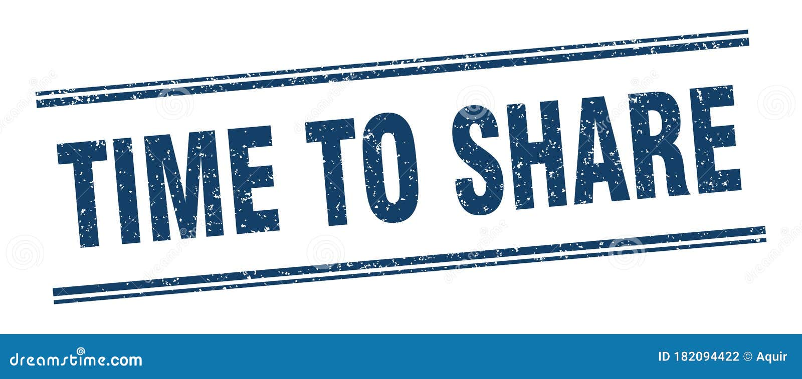 Time To Share Stamp. Time To Share Square Grunge Sign Stock Vector ...