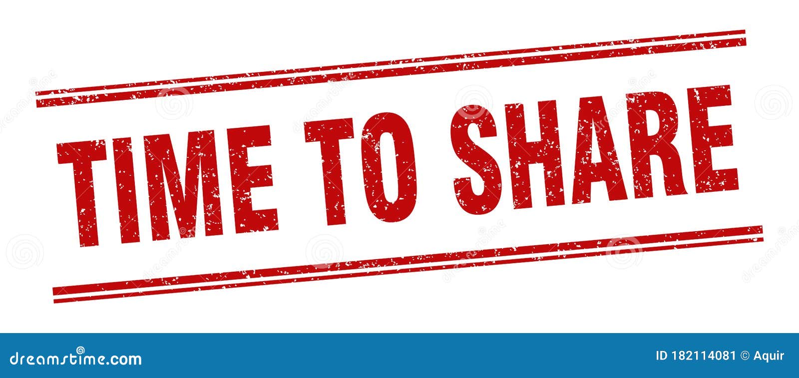 Time To Share Stamp. Time To Share Square Grunge Sign Stock Vector ...