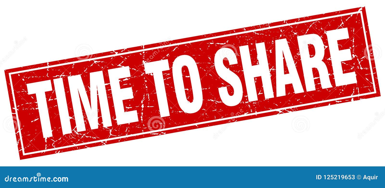 Time to share stamp stock vector. Illustration of time - 125219653