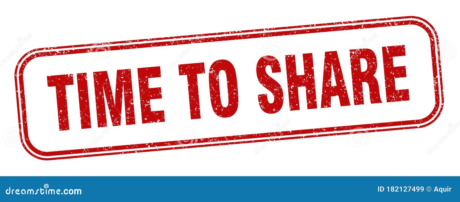 Time To Share Stamp. Time To Share Square Grunge Sign Stock Vector ...