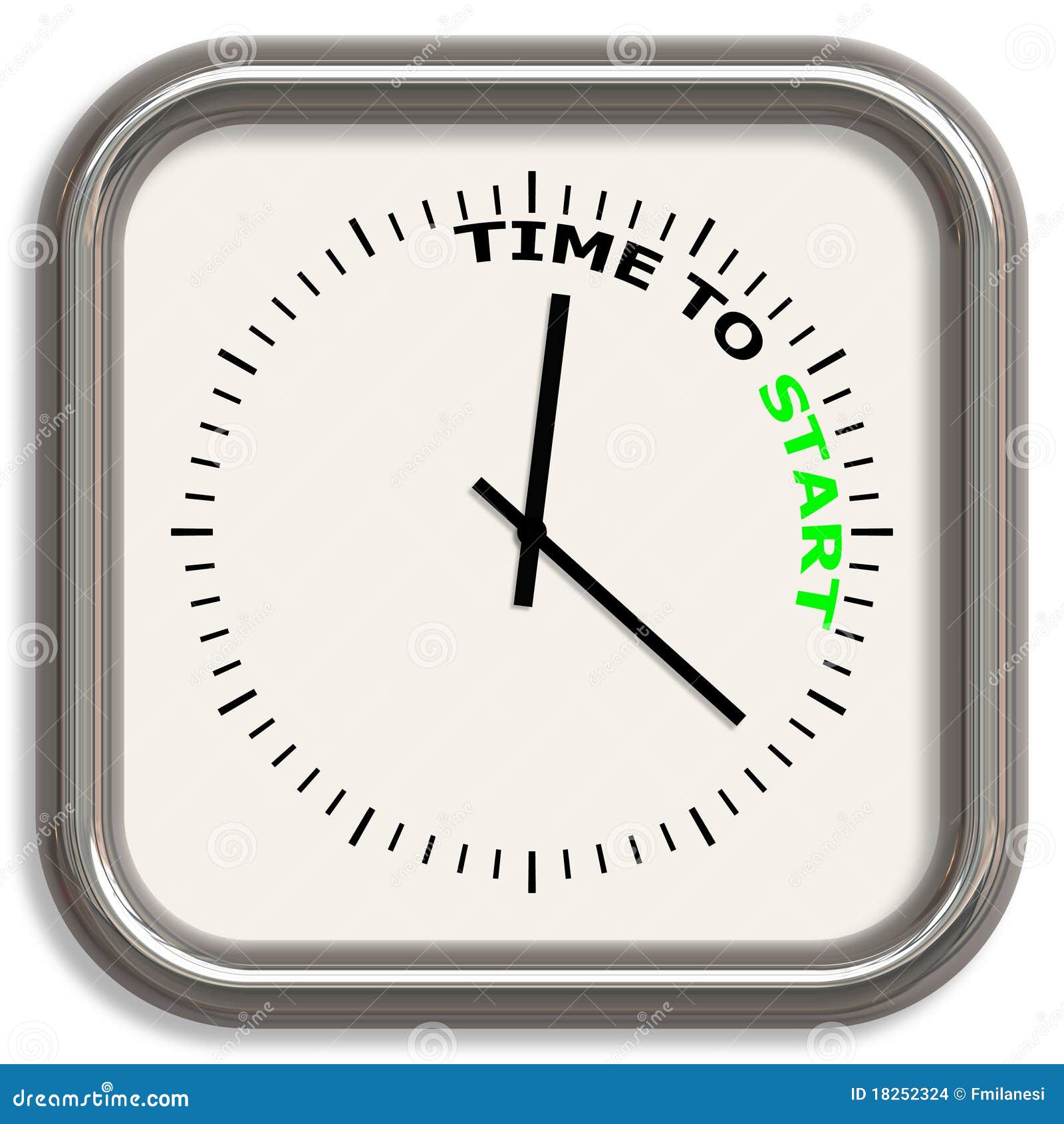 Time to start stock illustration. Illustration of financial - 18252324