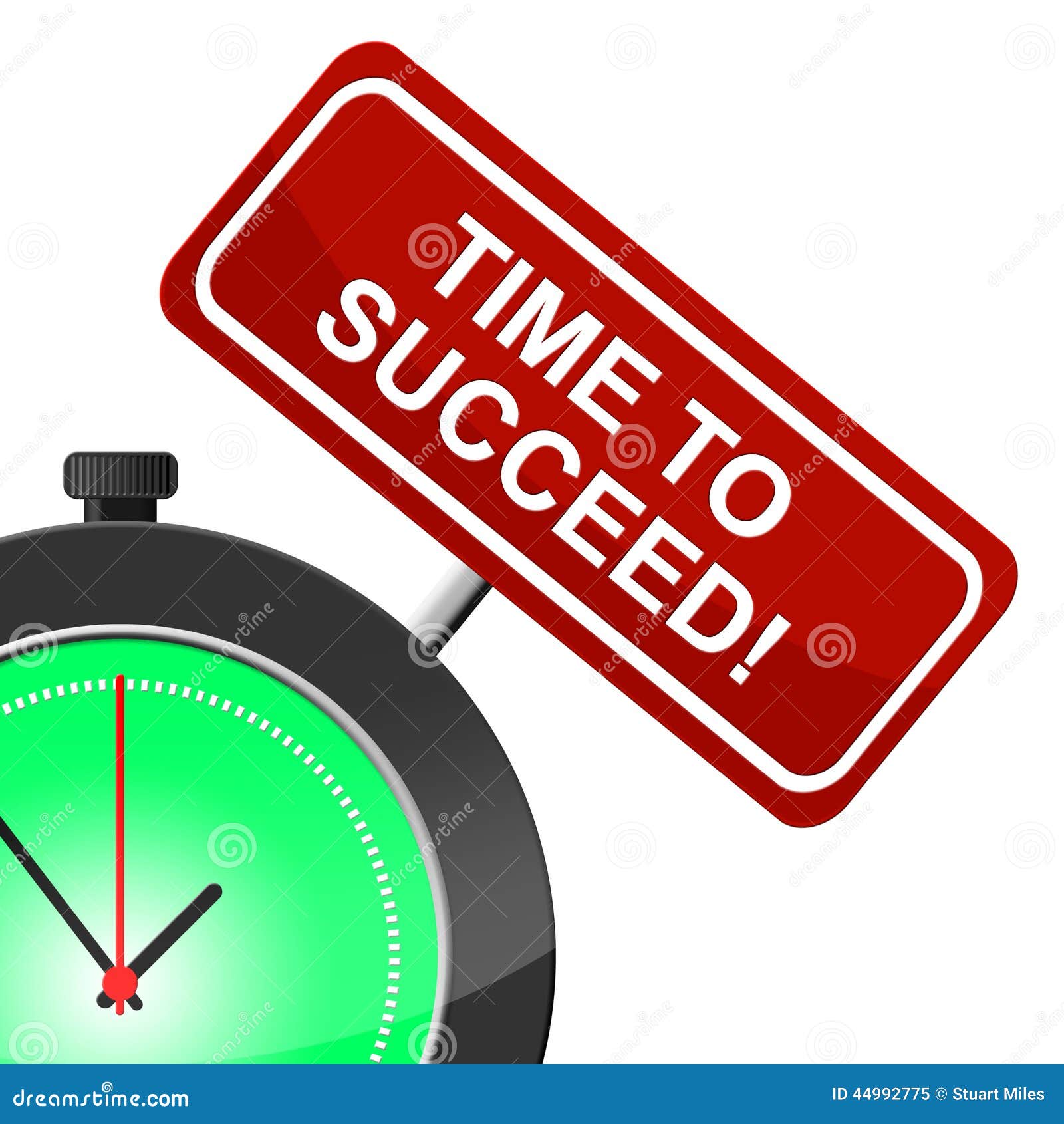 Time To Succeed Means Victor Victors and Progress Stock Illustration ...