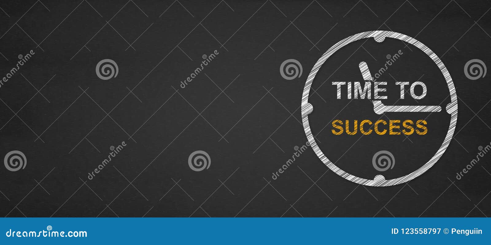 Time To Success Concept. Clock with Words Time To Success on Its Stock ...