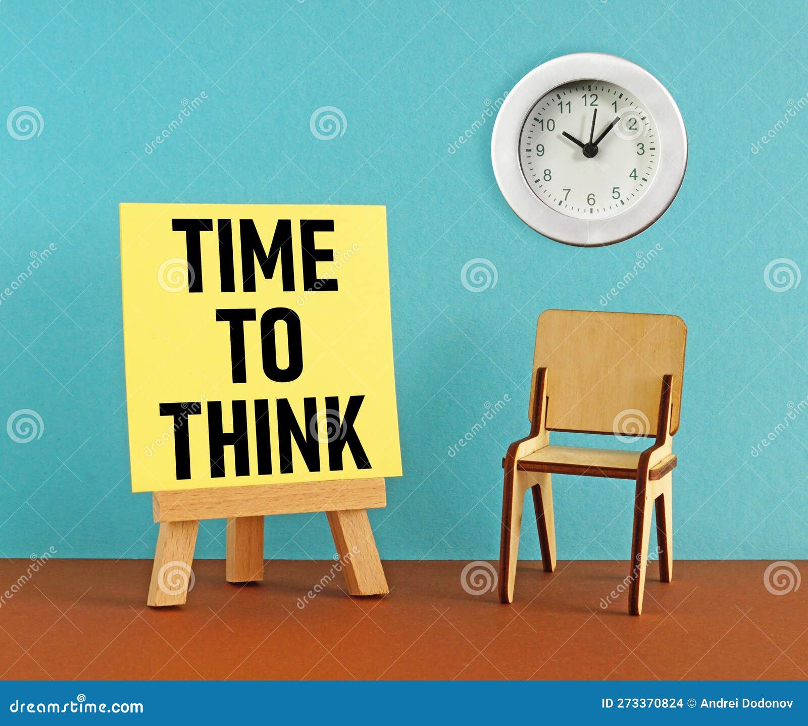 Time To Think is Shown Using the Text and Photo of Clock Stock Photo ...