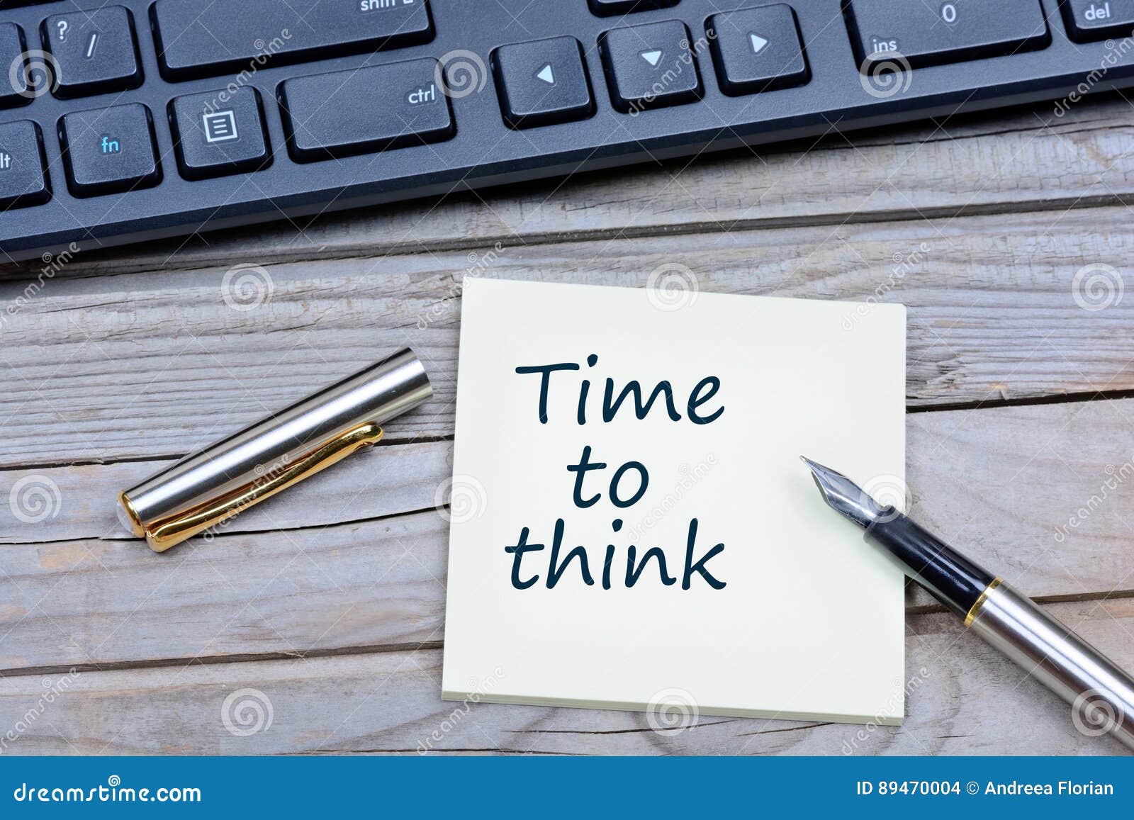 Time To Think Words on Notes Stock Photo - Image of aspiration ...