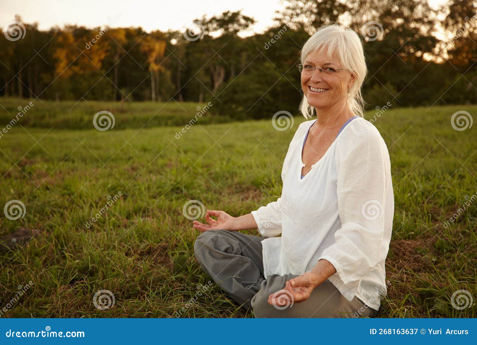 Time To Unwind Portrait Of An Attractive Mature Woman Doing Yoga In