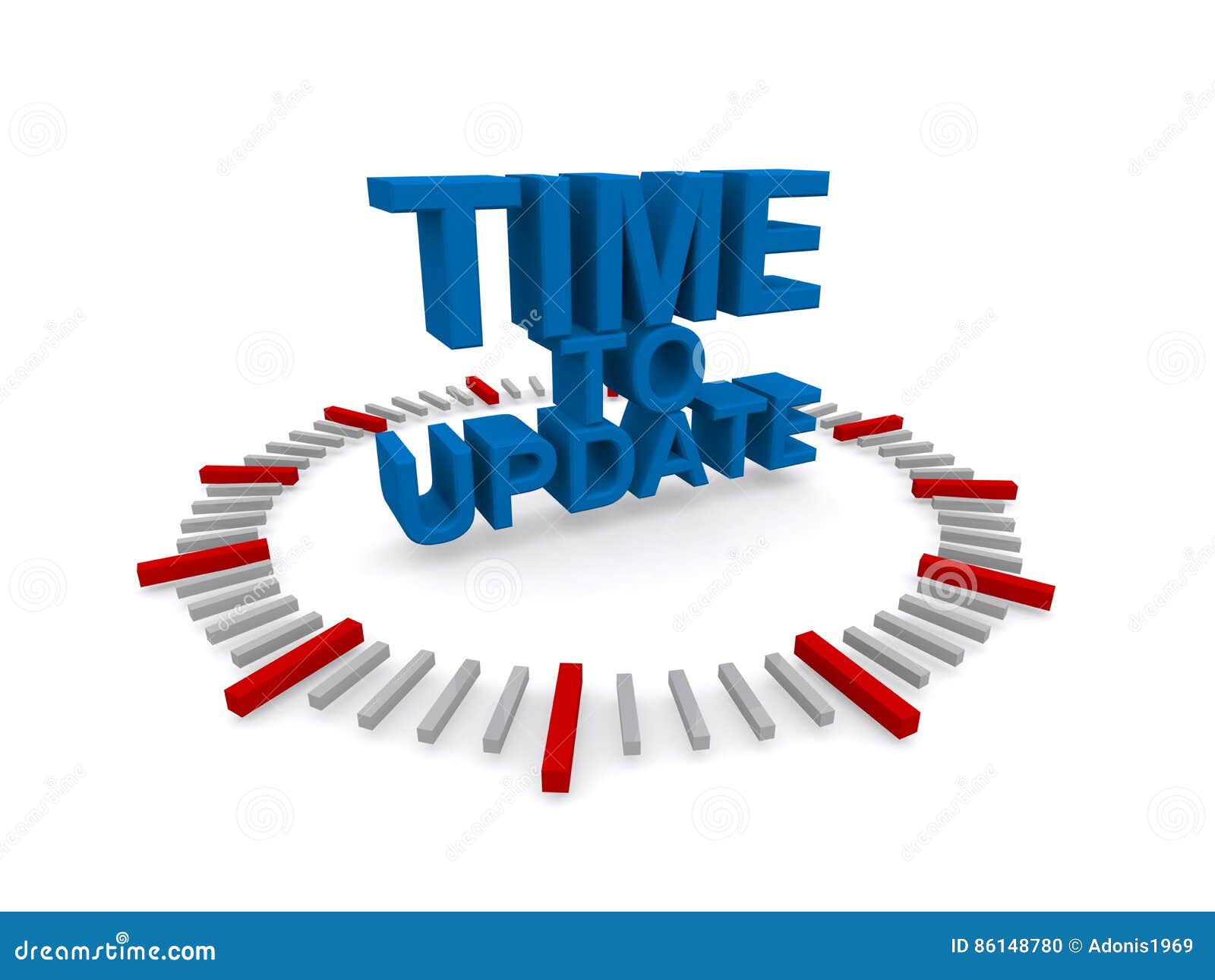 Time to Update stock illustration. Illustration of technology - 86148780
