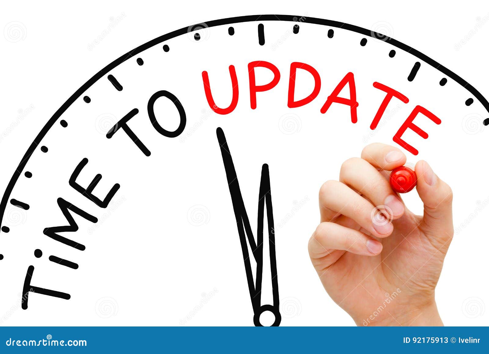 Time to Update stock image. Image of refresh, download - 92175913