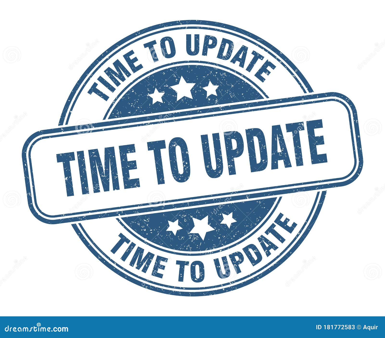 Time To Update Stamp. Time To Update Round Grunge Sign Stock Vector ...