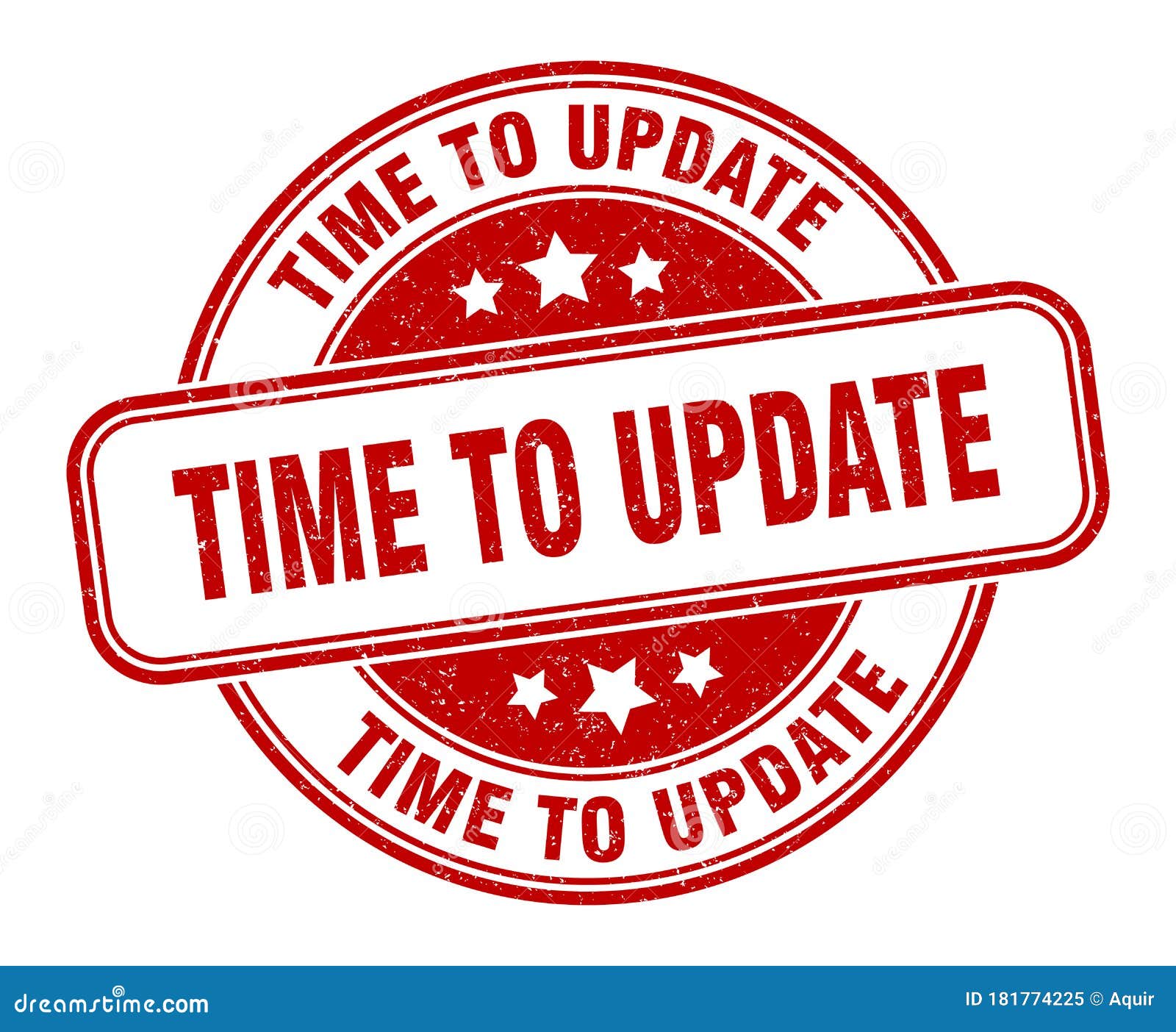 Time To Update Stamp. Time To Update Round Grunge Sign Stock Vector ...