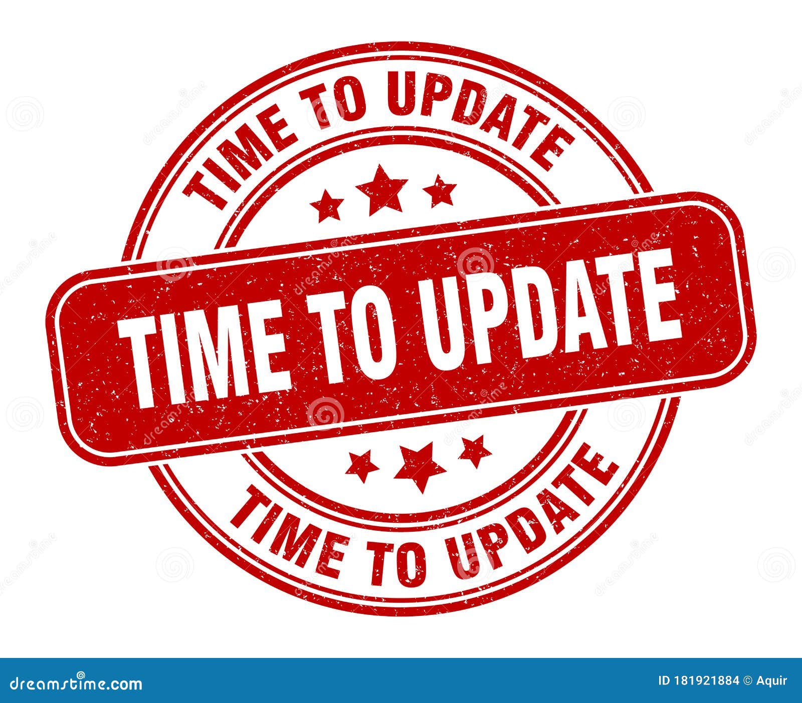 Time To Update Stamp. Time To Update Round Grunge Sign Stock Vector ...