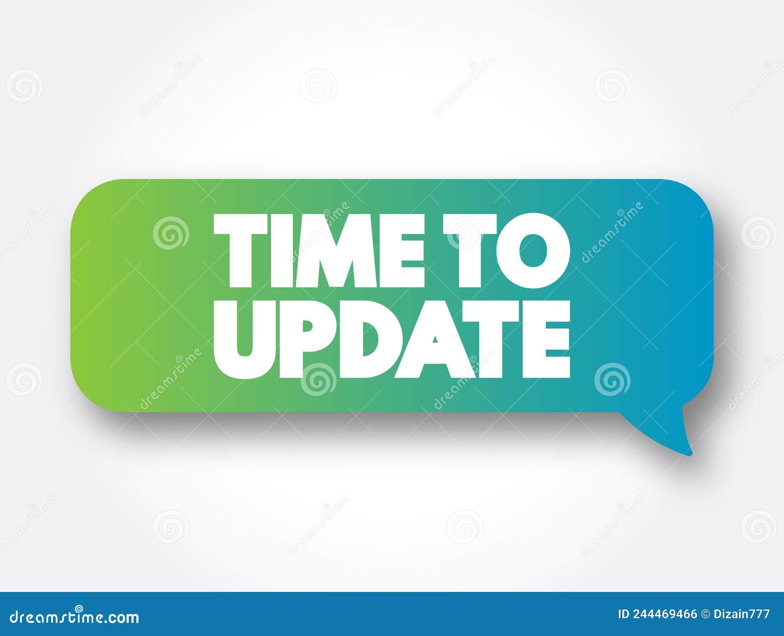 Time To Update Text Message Bubble, Concept Background Stock ...
