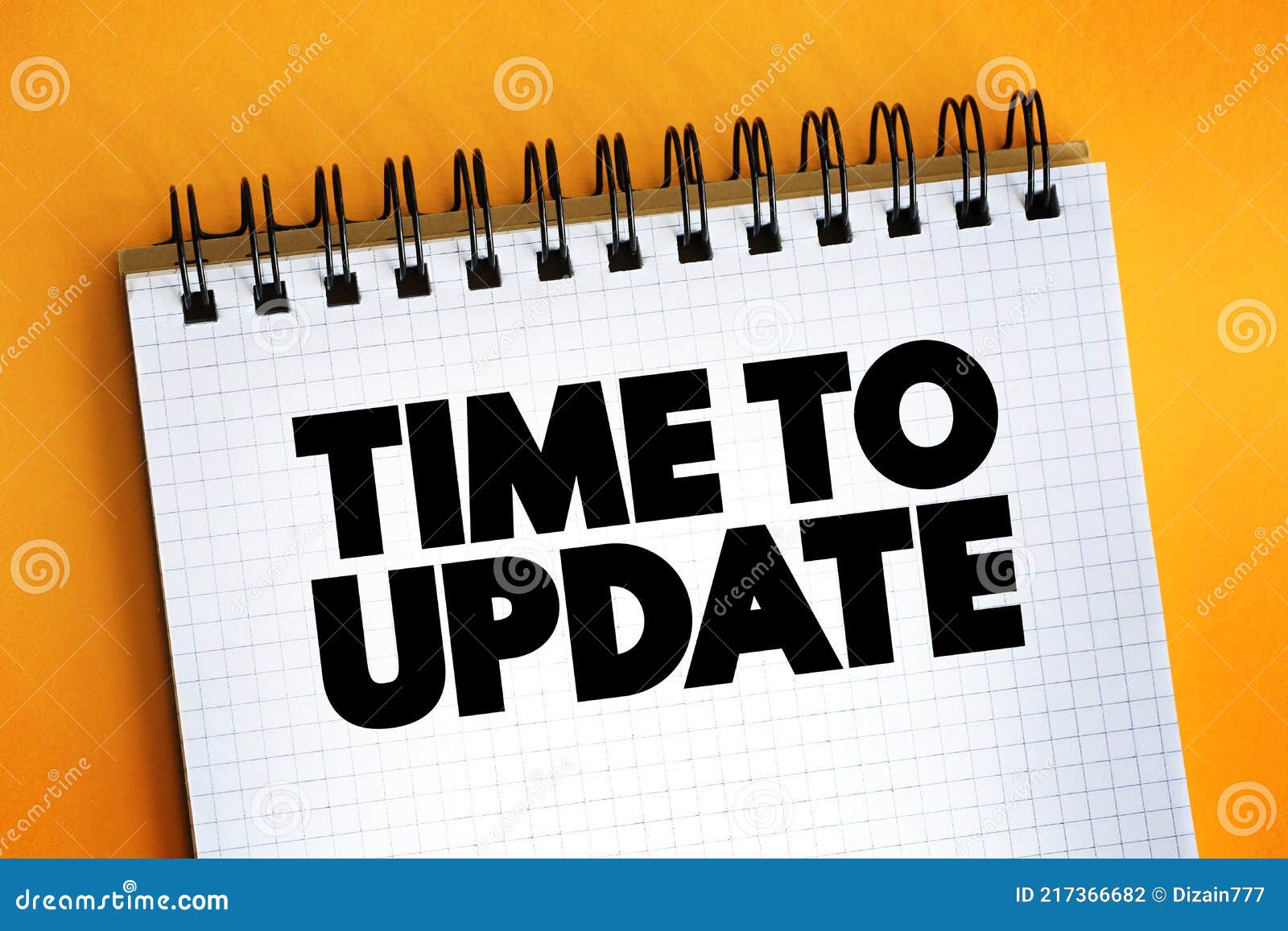 Time To Update Text Quote, Concept Background Stock Photo - Image of ...