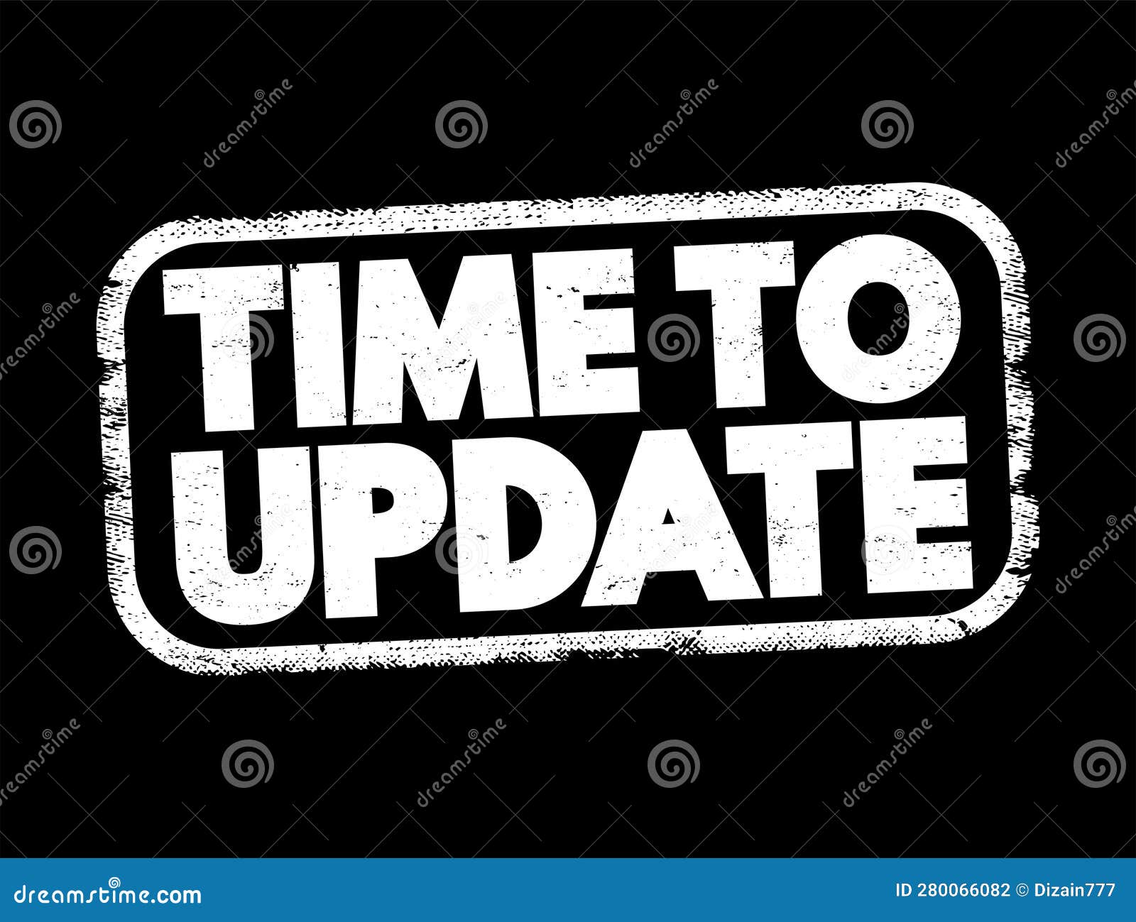 Time To Update Text Stamp, Concept Background Stock Illustration ...