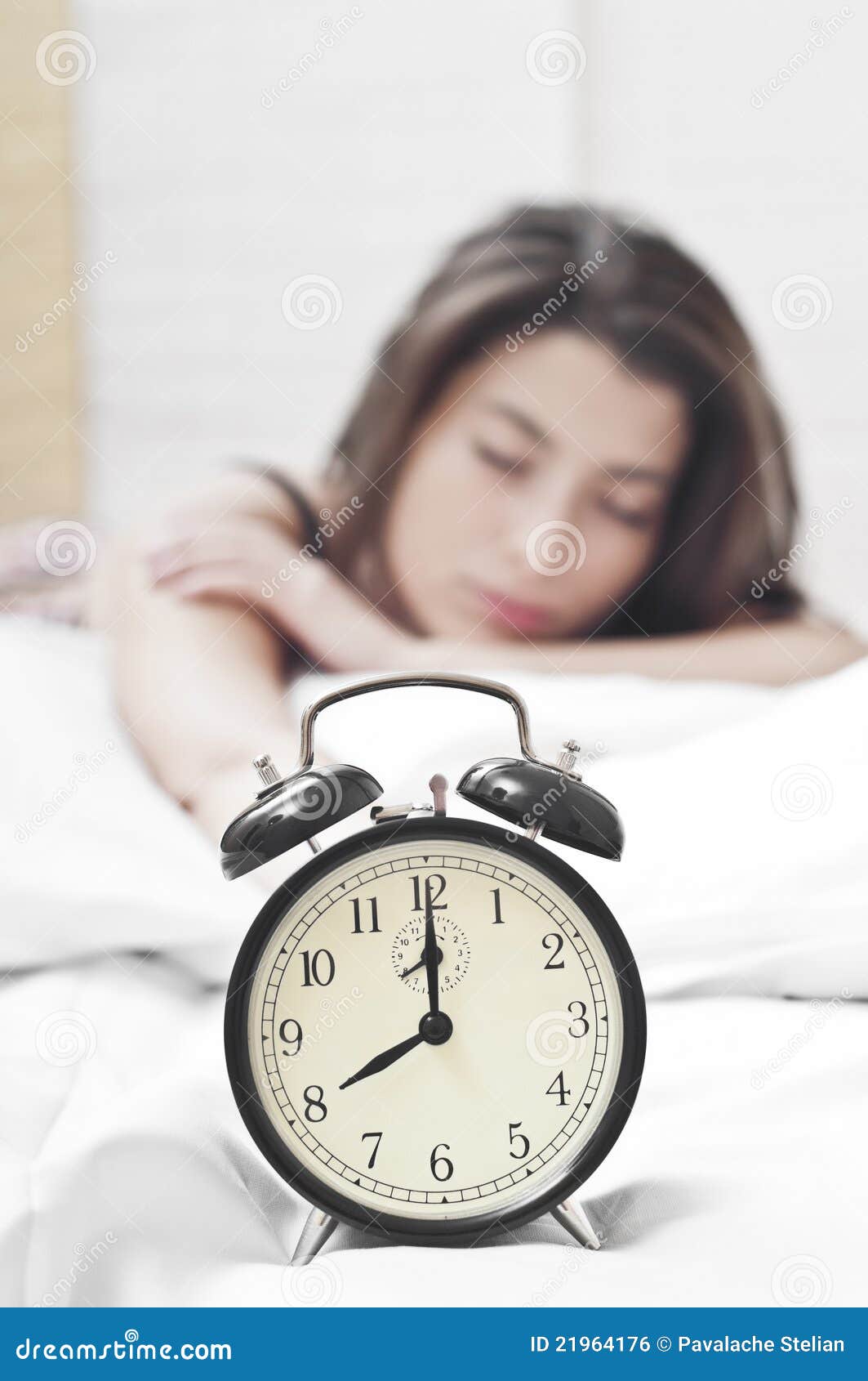 Time to wake up stock photo. Image of bedding, dreams - 21964176