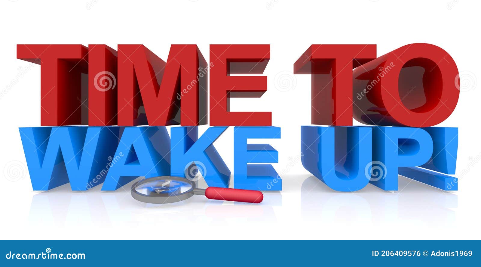 Time to wake up on white stock illustration. Illustration of expression ...