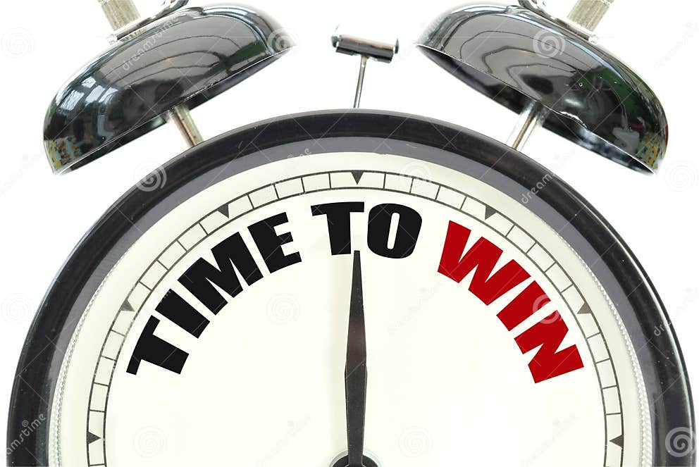 Time to win stock image. Image of printed, motivation - 40234317