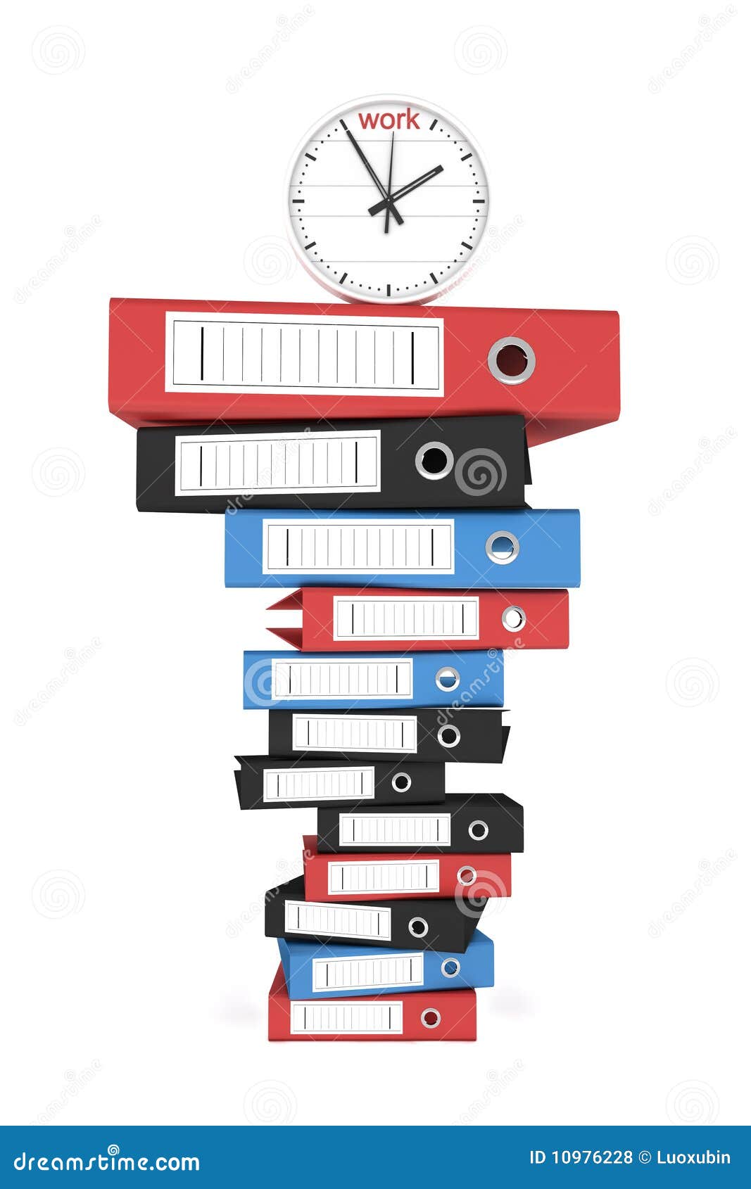 Time to work stock illustration. Illustration of file - 10976228
