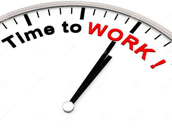 Time to Work stock illustration. Illustration of employed - 17950875