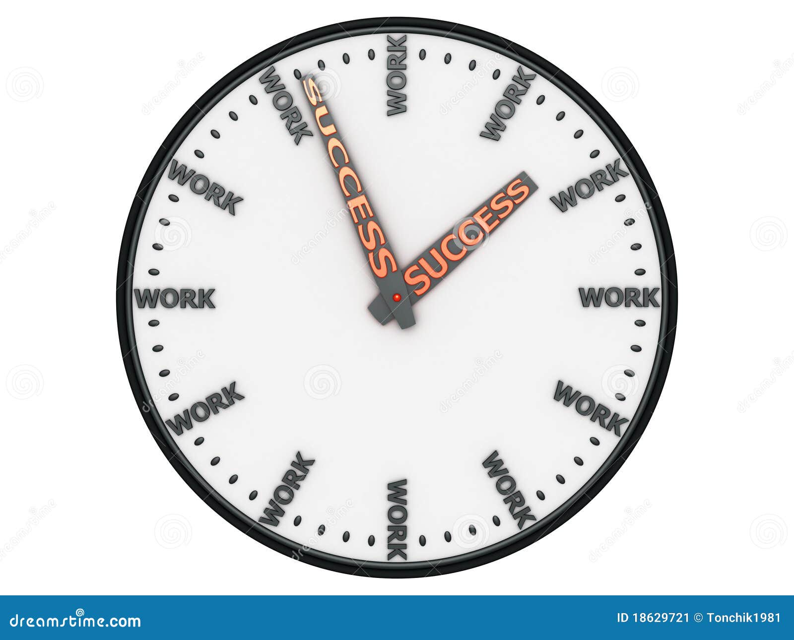 Time to work. stock illustration. Illustration of shiny - 18629721