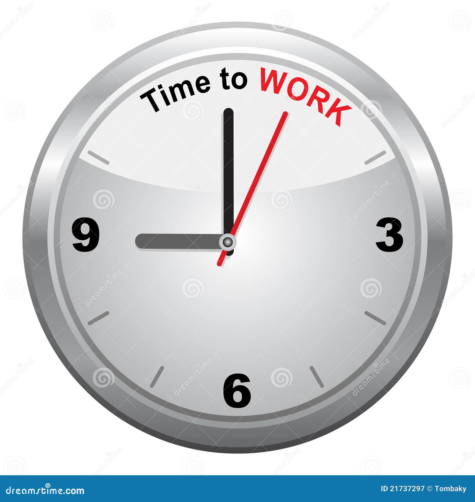 Time to work stock vector. Illustration of office, concept - 21737297