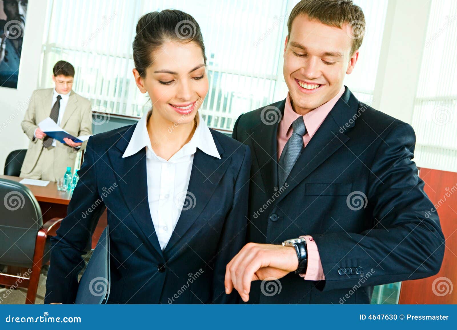 Time to work stock photo. Image of friendly, employee - 4647630
