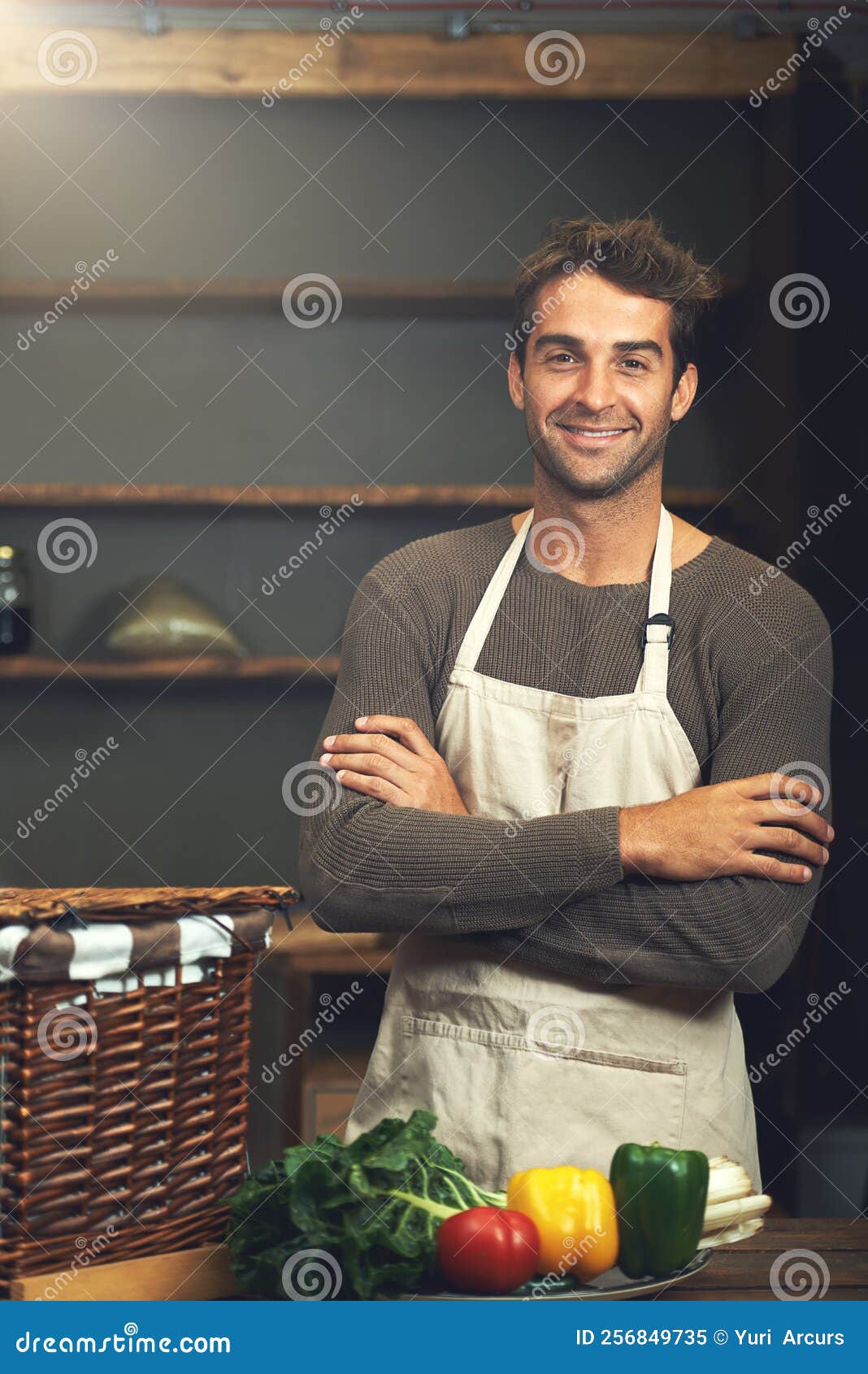 Time To Work Some Magic in the Kitchen. a Young Man Standing in a ...