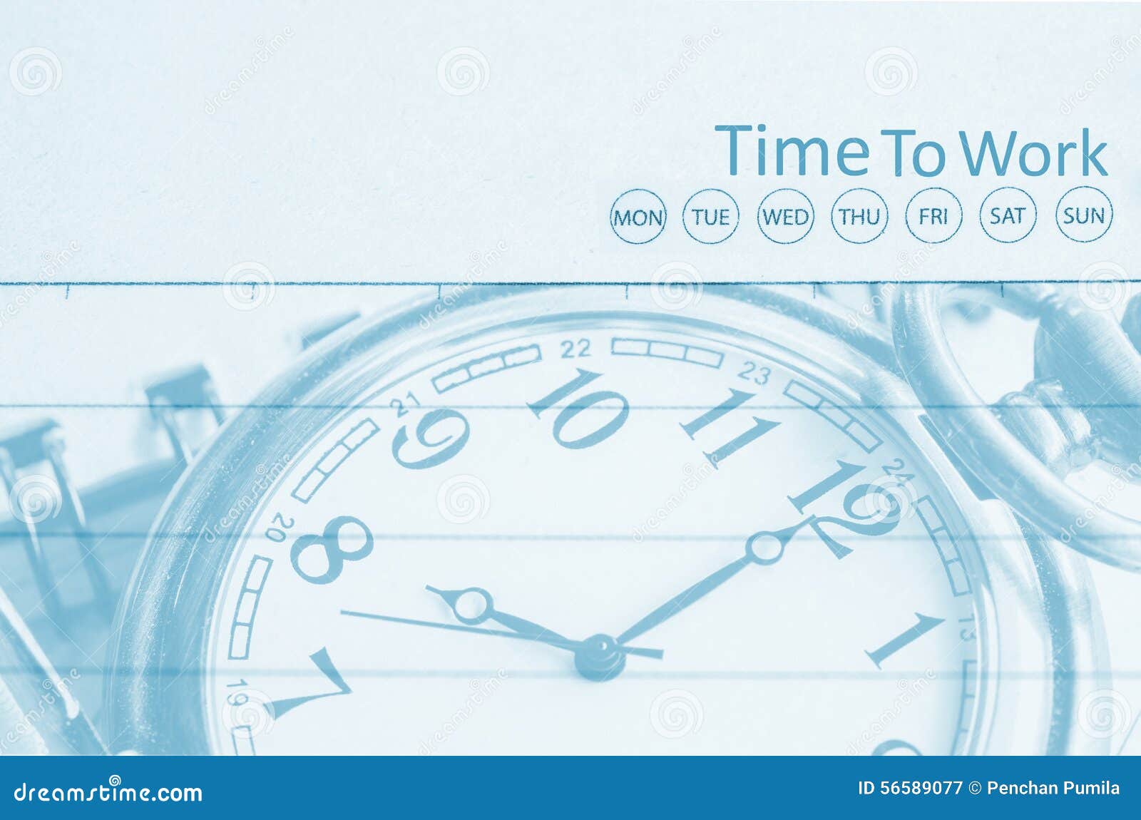 Time To Work, Time Business Concept. Stock Image - Image of ...
