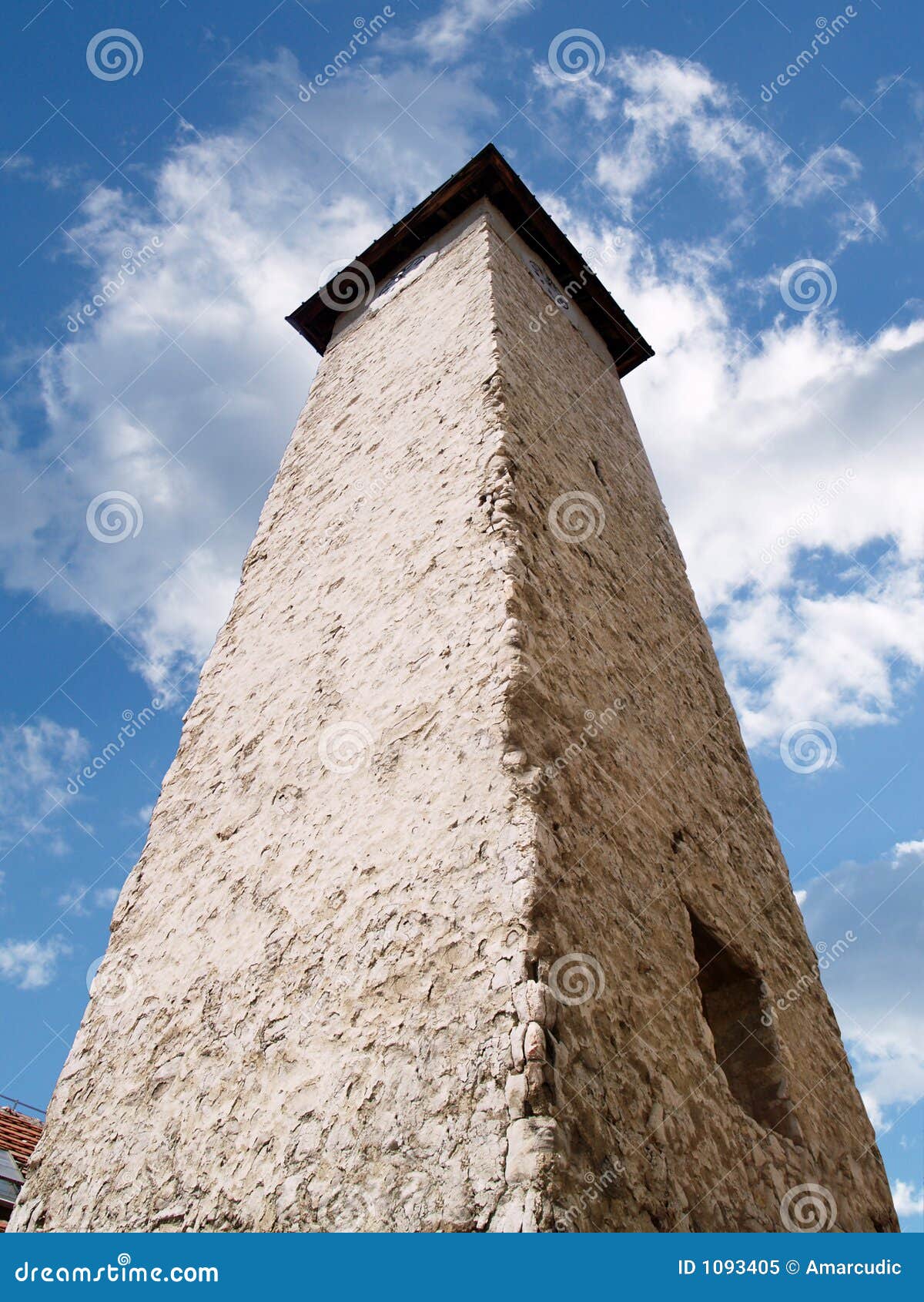 TIME TOWER stock image. Image of window, clock, tall, cloud - 1093405