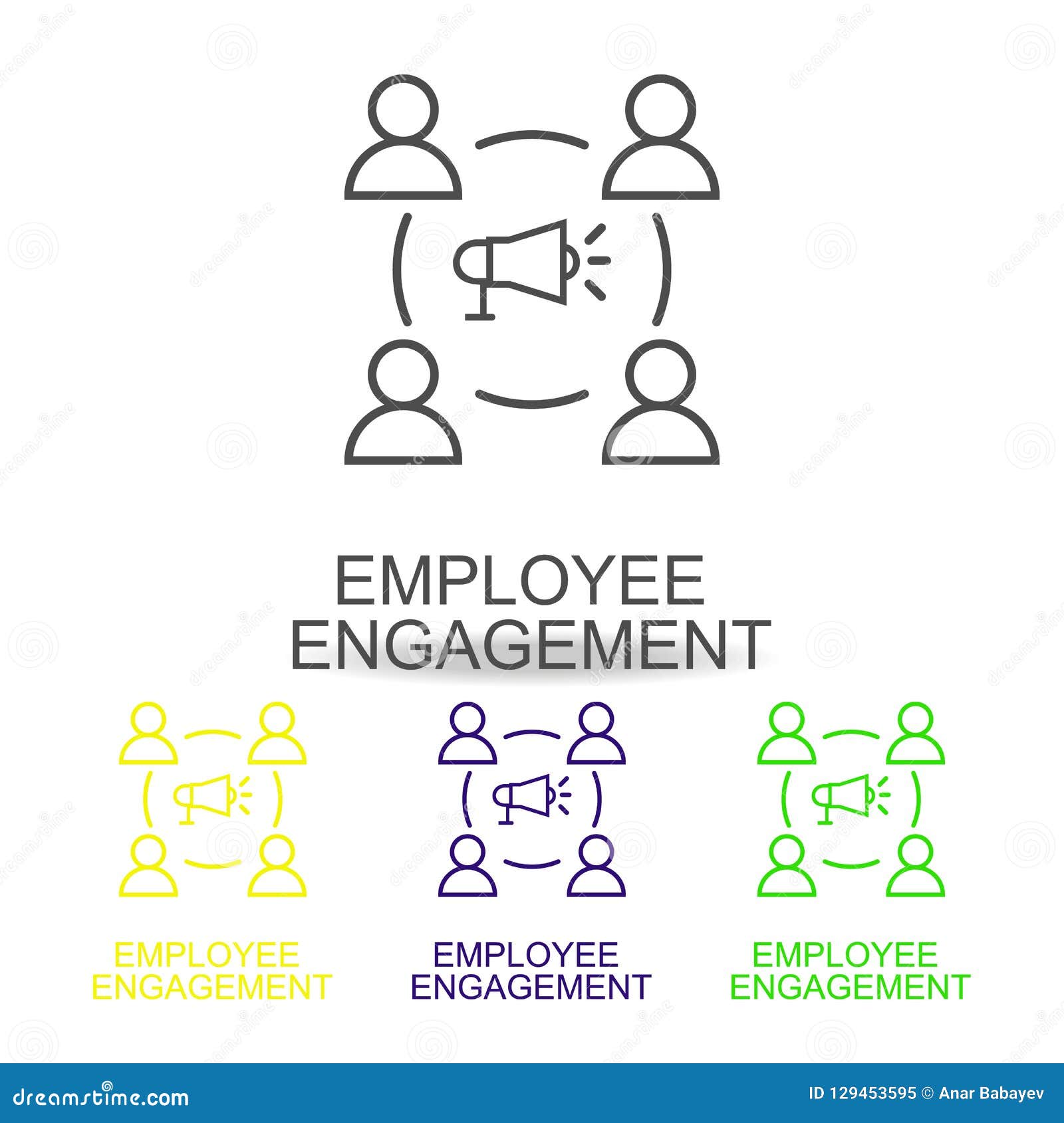 Time Tracking Line Color Icons. Element Of Human Resources Icon For ...