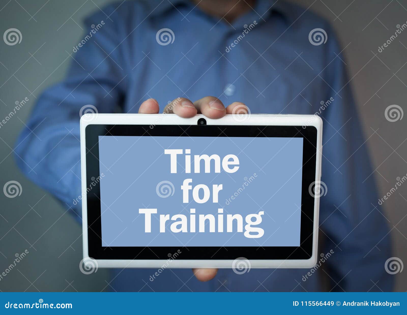 Time for Training Text on a Digital Tablet. Stock Image - Image of ...