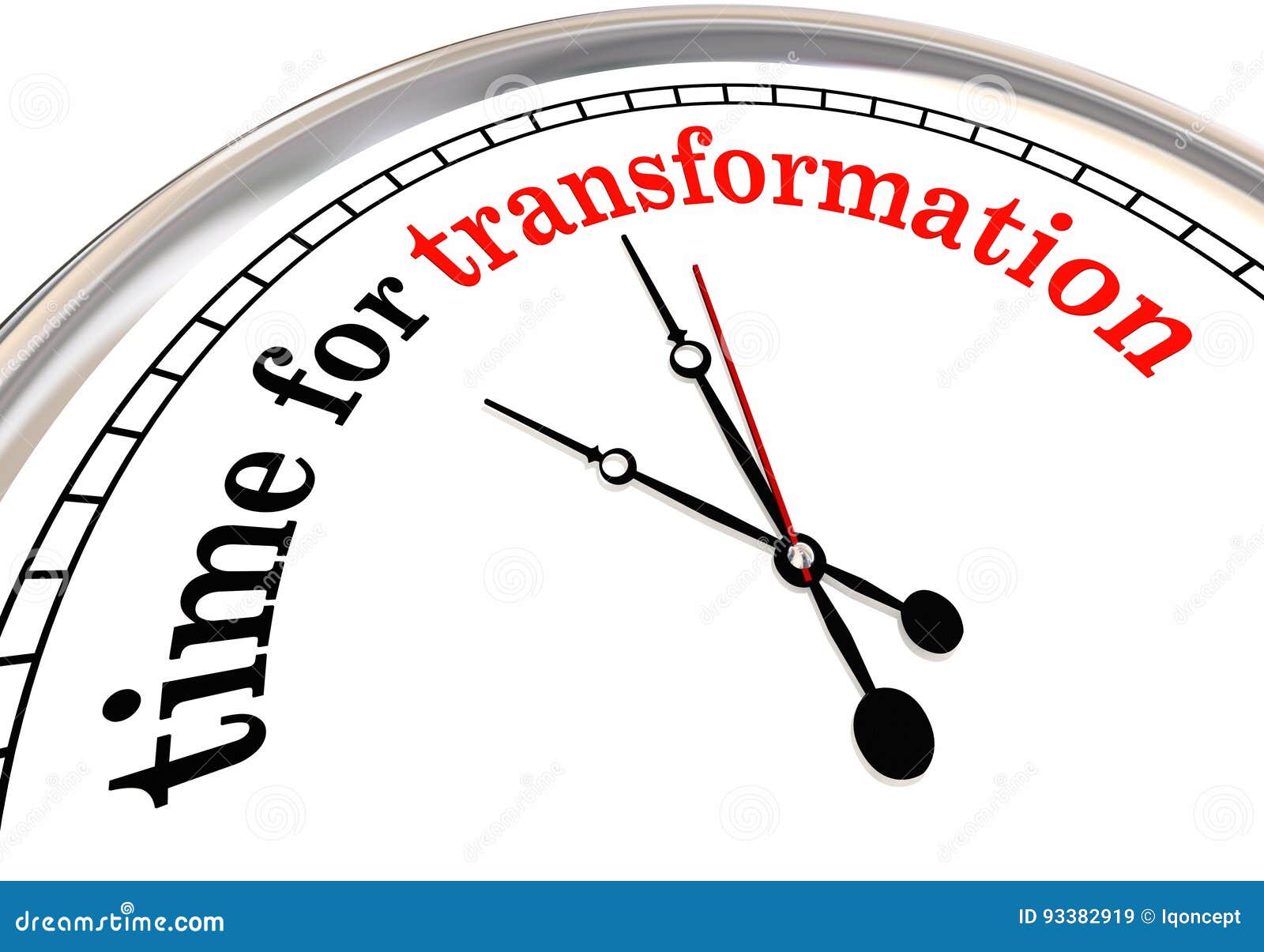 Time for Transformation Evolution Change Clock Stock Illustration ...