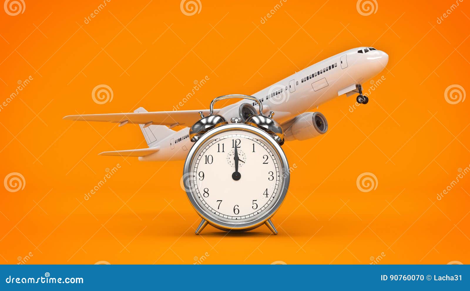 Time for Travel, Airplane Clocks. Stock Illustration - Illustration of ...