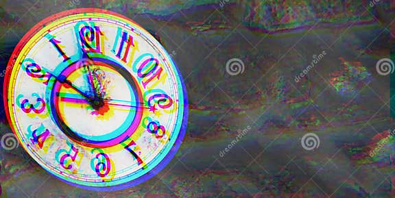 Time Travel Backwards Wall Clock Stock Image - Image of travel, time ...