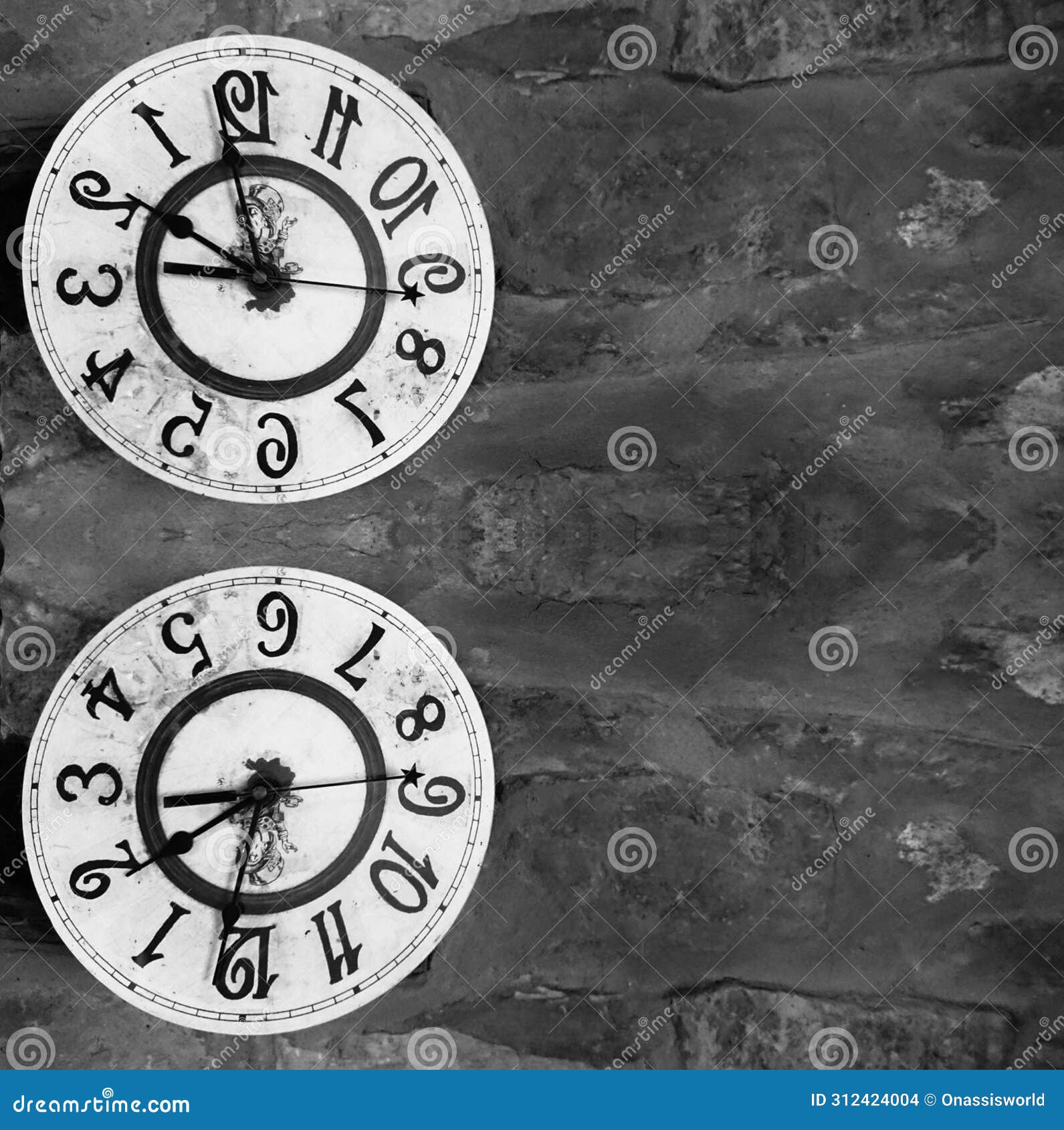 Time Travel Backwards Wall Clock Stock Photo - Image of travel, time ...
