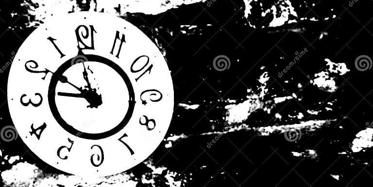 Time Travel Backwards Wall Clock Stock Image - Image of travel, wall ...