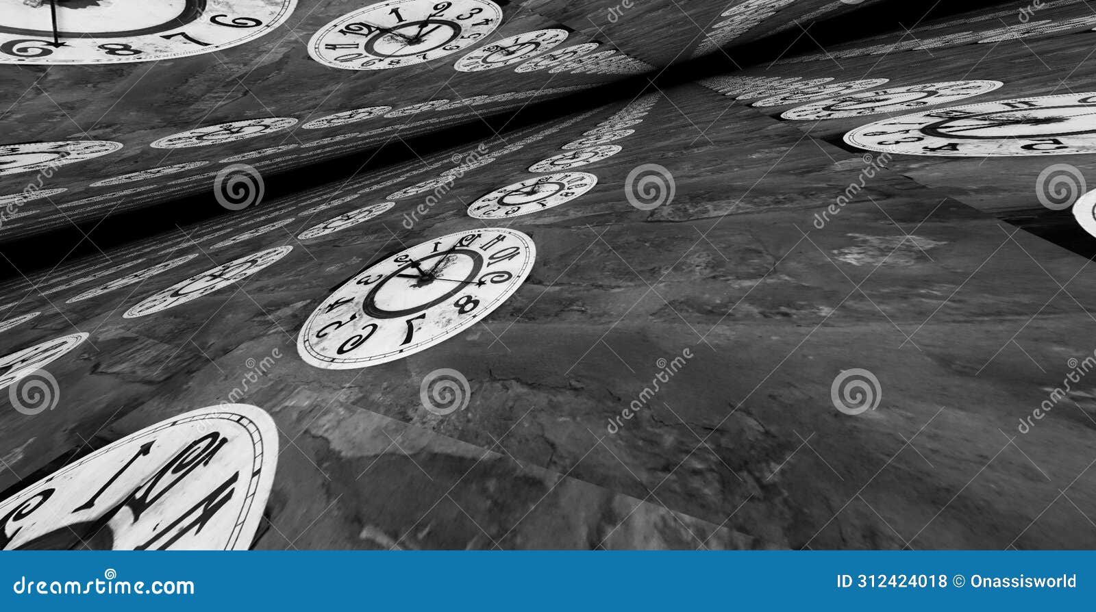 Time Travel Backwards Wall Clock Stock Photo - Image of wall, clock ...