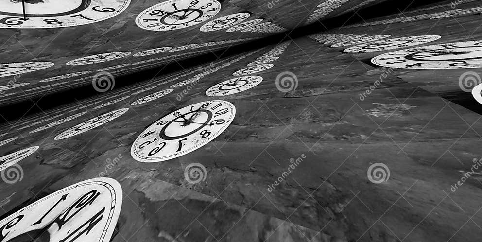 Time Travel Backwards Wall Clock Stock Photo - Image of wall, clock ...