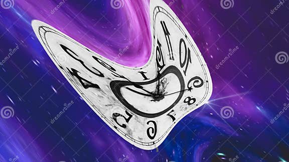 Time Travel Clock Face Abstract Background Stock Photo - Image of ...