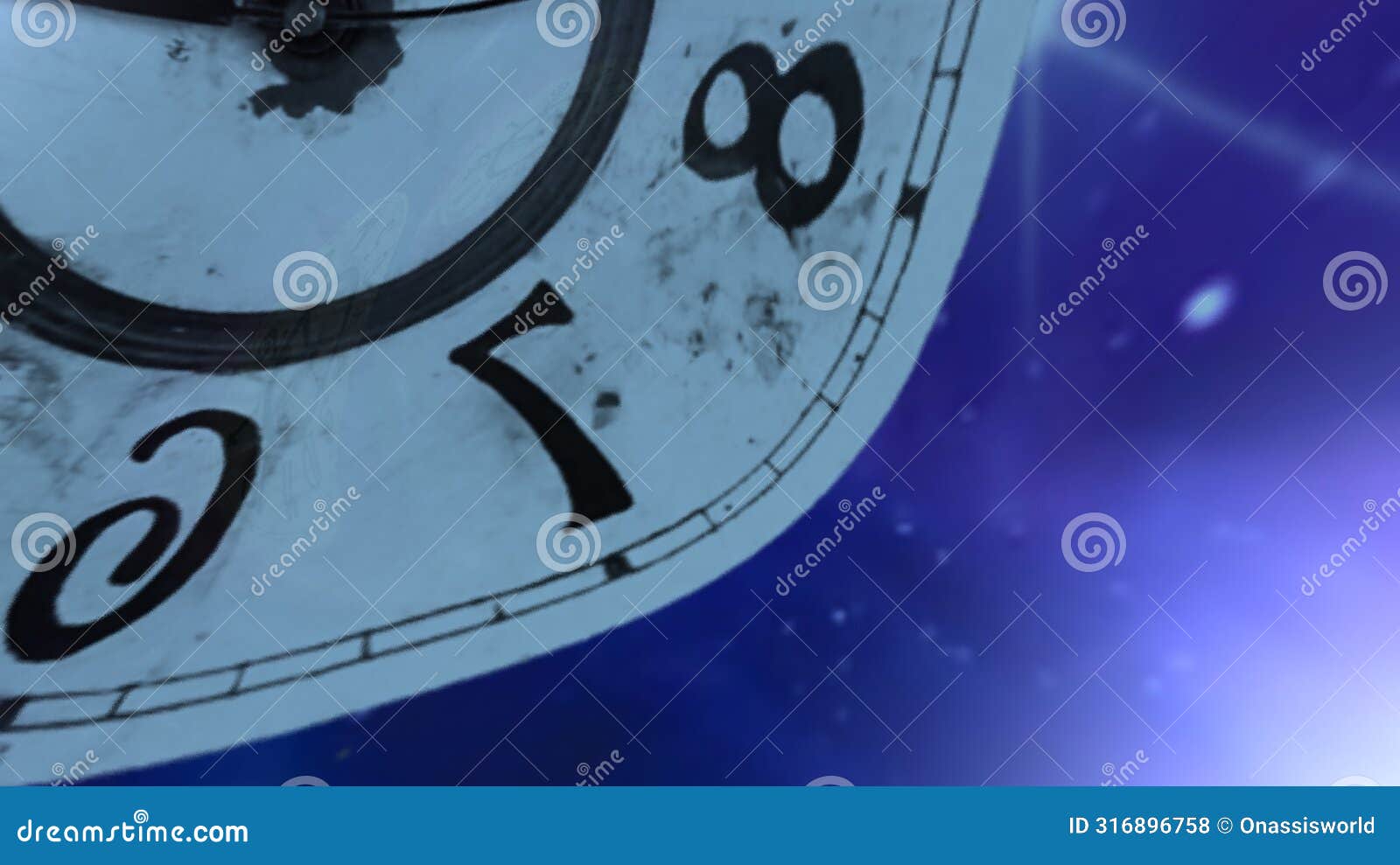 Time Travel Clock Face Abstract Background Stock Photo - Image of ...