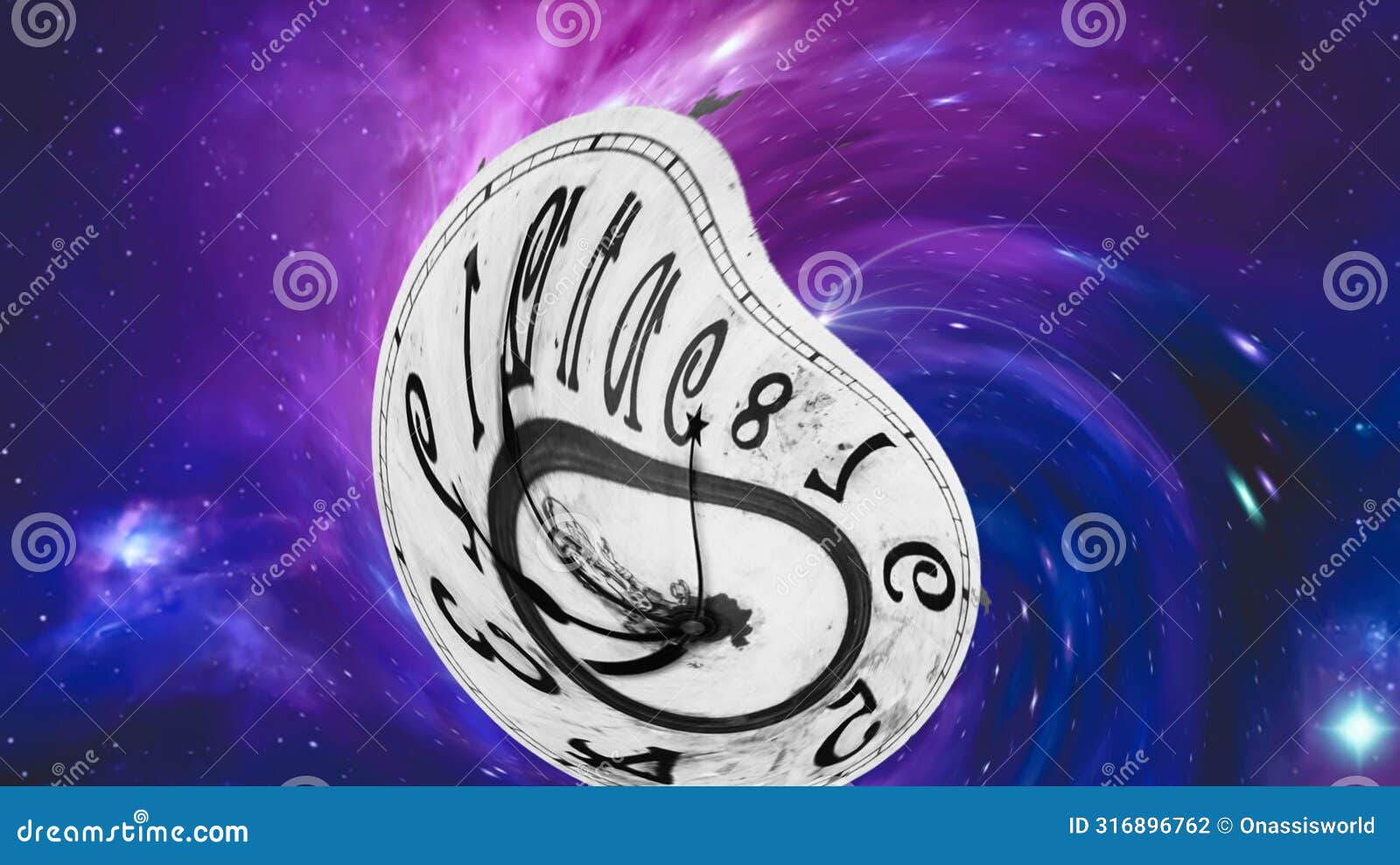 Time Travel Clock Face Abstract Background Stock Photo - Image of time ...