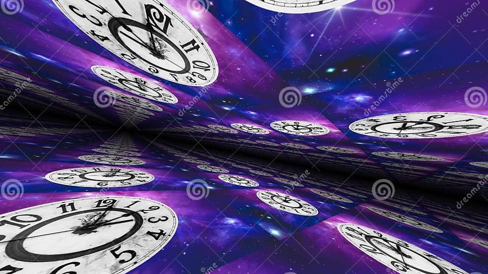 Time Travel Clock Face Abstract Background Stock Photo - Image of time ...