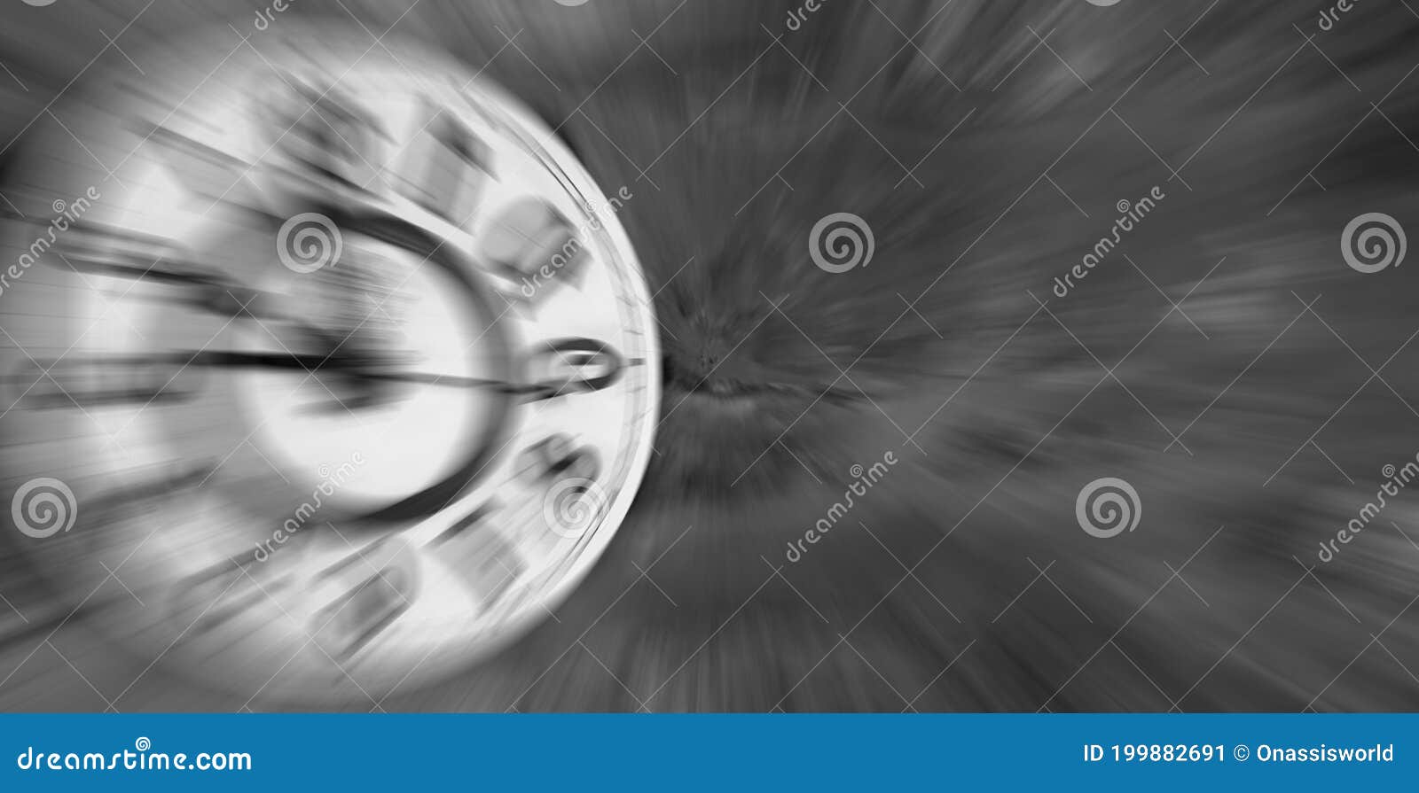 Time Travel Clock Fourth Dimension Stock Illustration - Illustration of ...